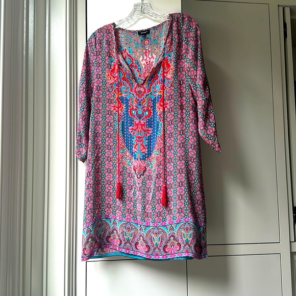 Tolani | Dresses | Tolani Silk Tunic Dress Size S | Poshmark